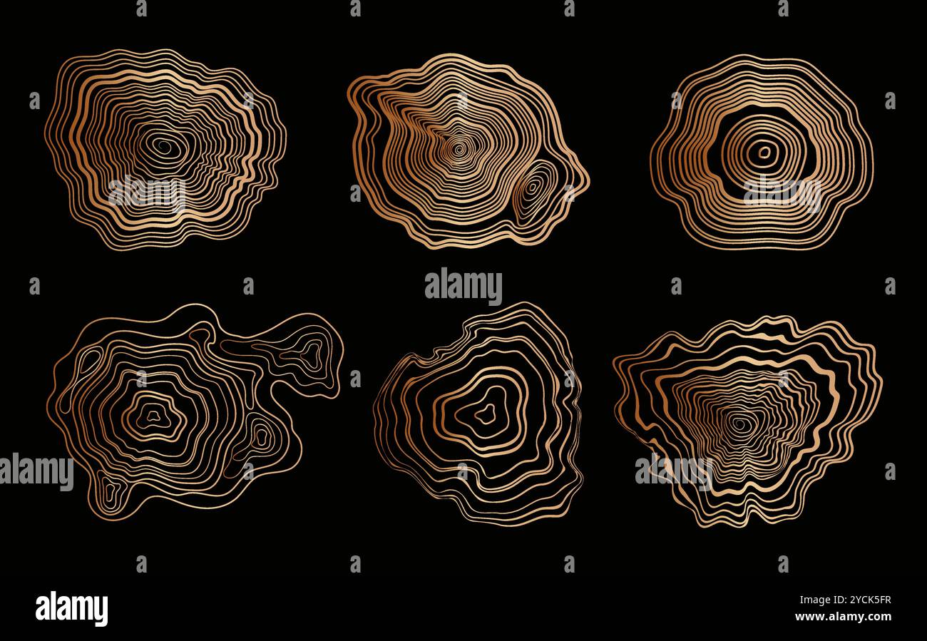 Tree cut pattern.Vector topographic map concept Stock Vector Image ...
