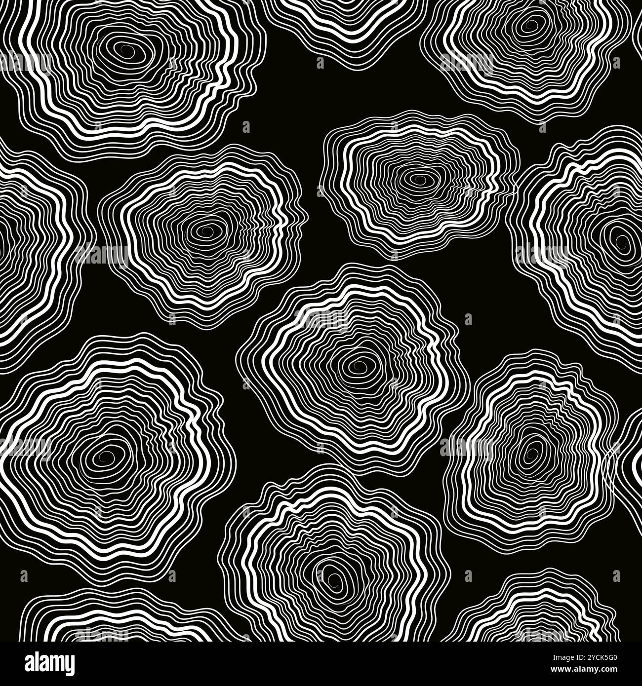 Tree cut pattern.Vector topographic map concept Stock Vector Image ...