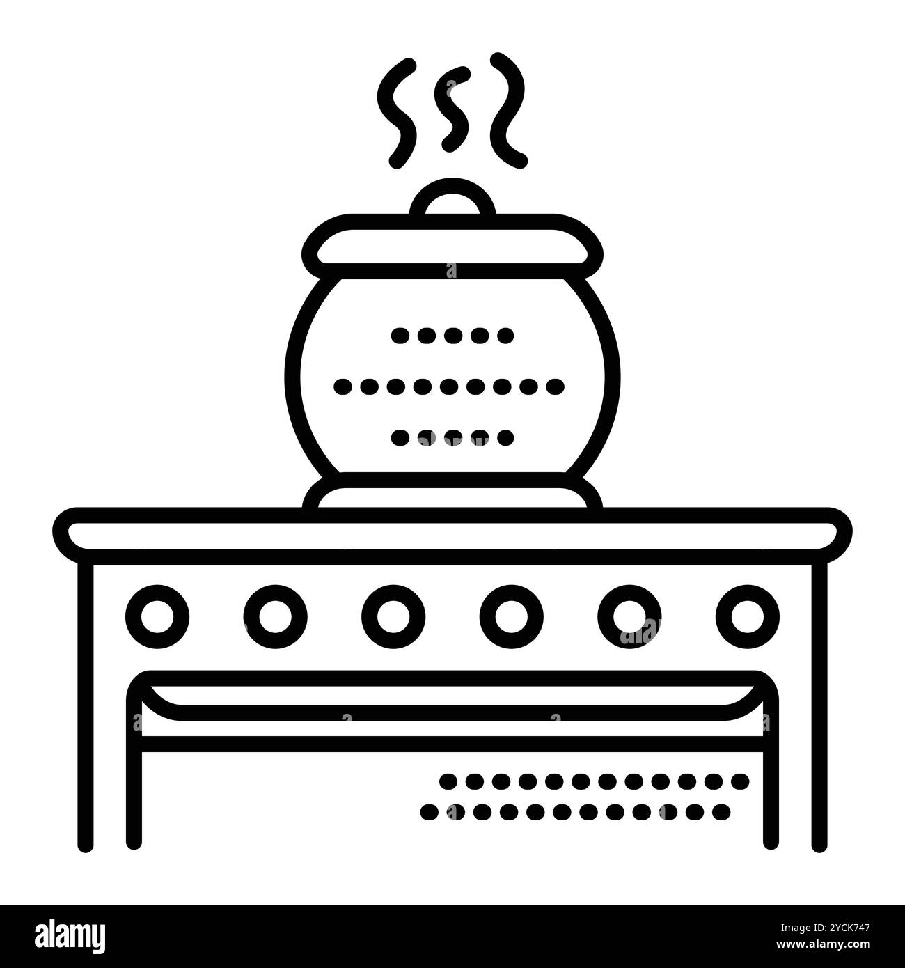 Pot on a stove Stock Vector Images - Alamy
