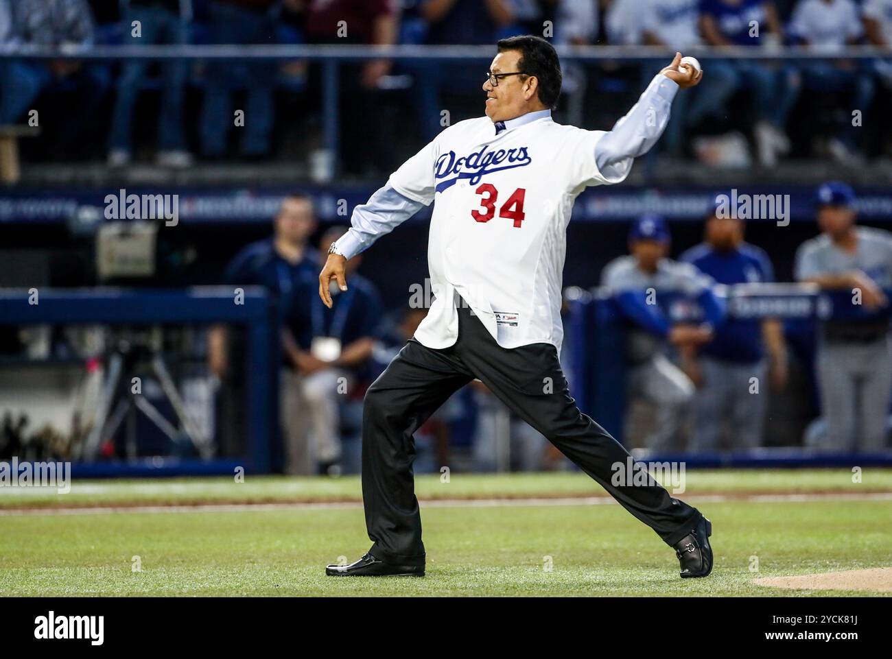MONTERREY, MEXICO - MAY 14: Fernando Valenzuela at the ceremony of his ...