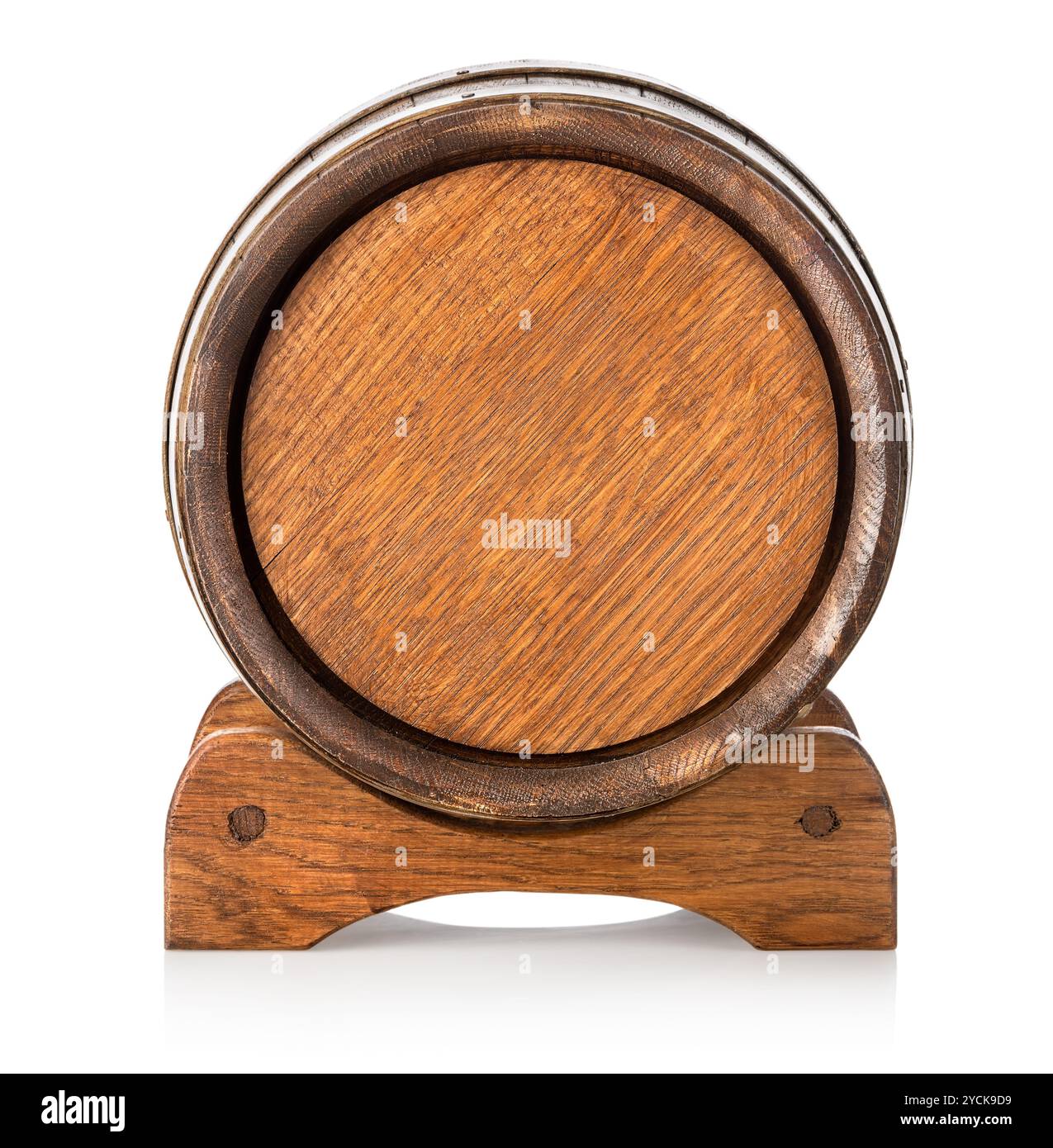 Front view of a barrel on stand Stock Photo - Alamy