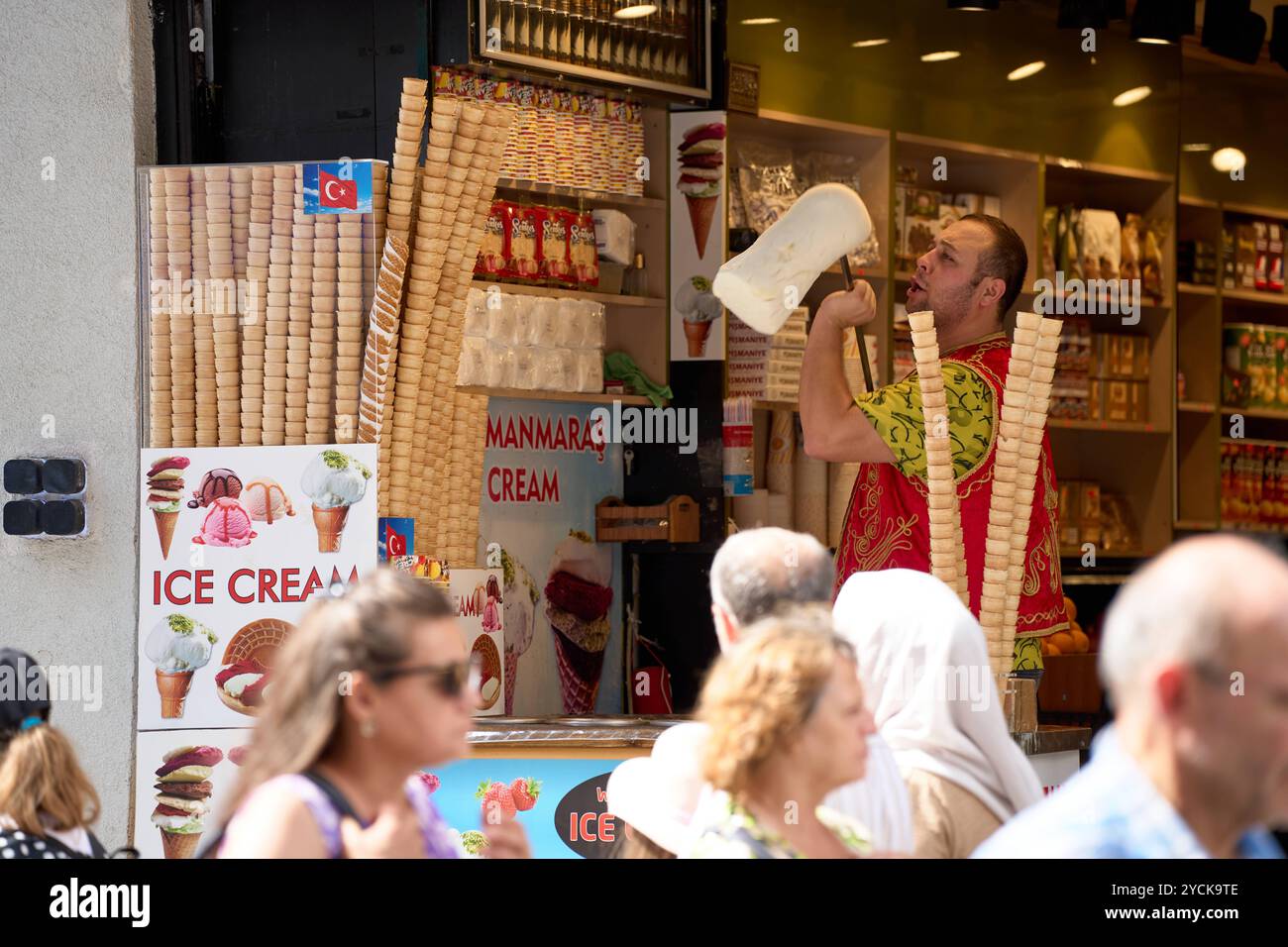 Traditional tricks turkish ice hi-res stock photography and images - Alamy