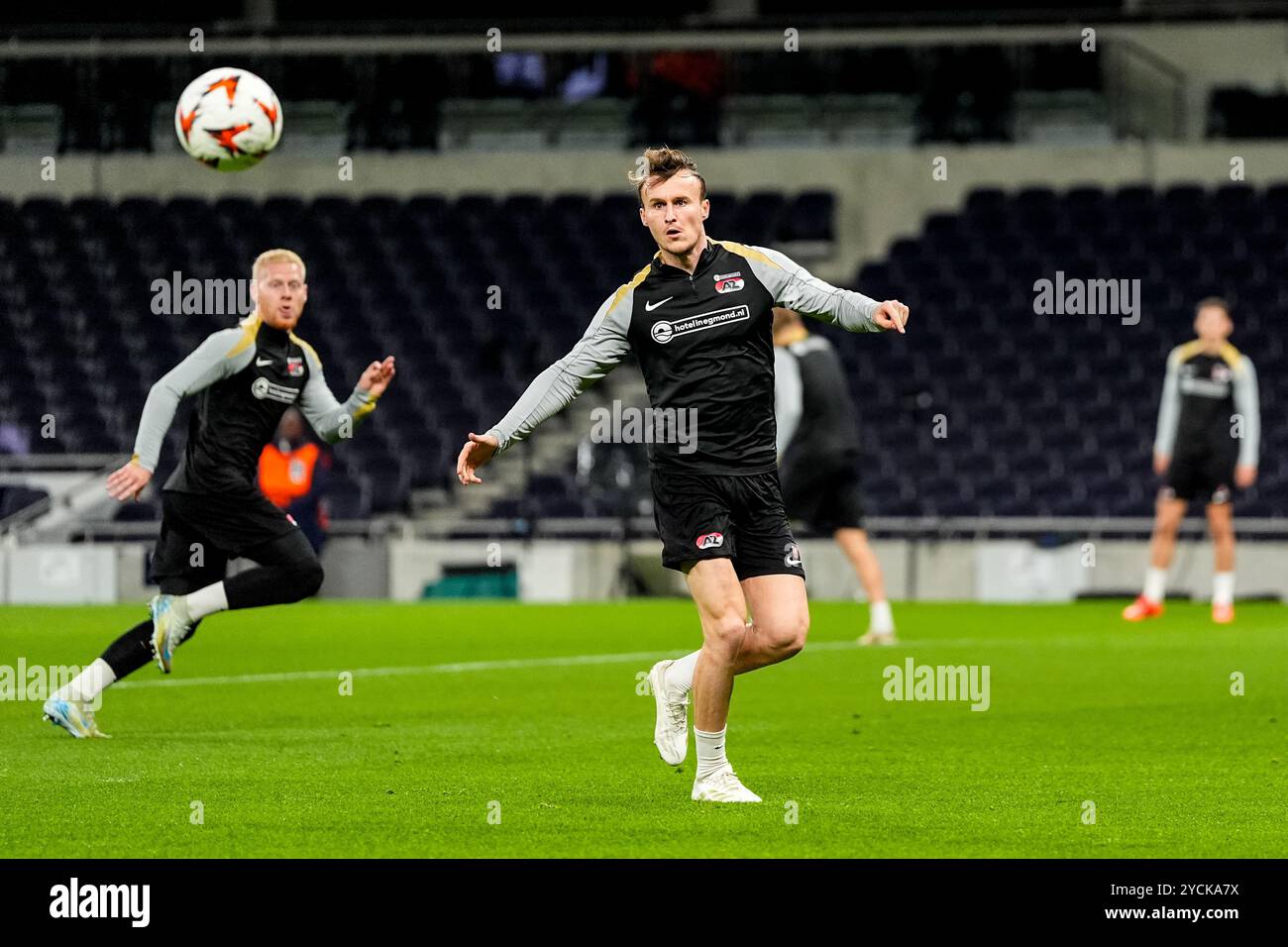 LONDON, ENGLAND - OCTOBER 23: Peer Koopmeiners of AZ Alkmaar during a ...
