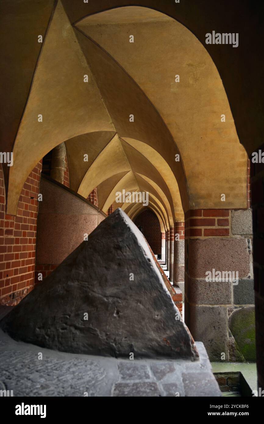 Architecture in the courtyard of the medieval capital of the Teutonic ...