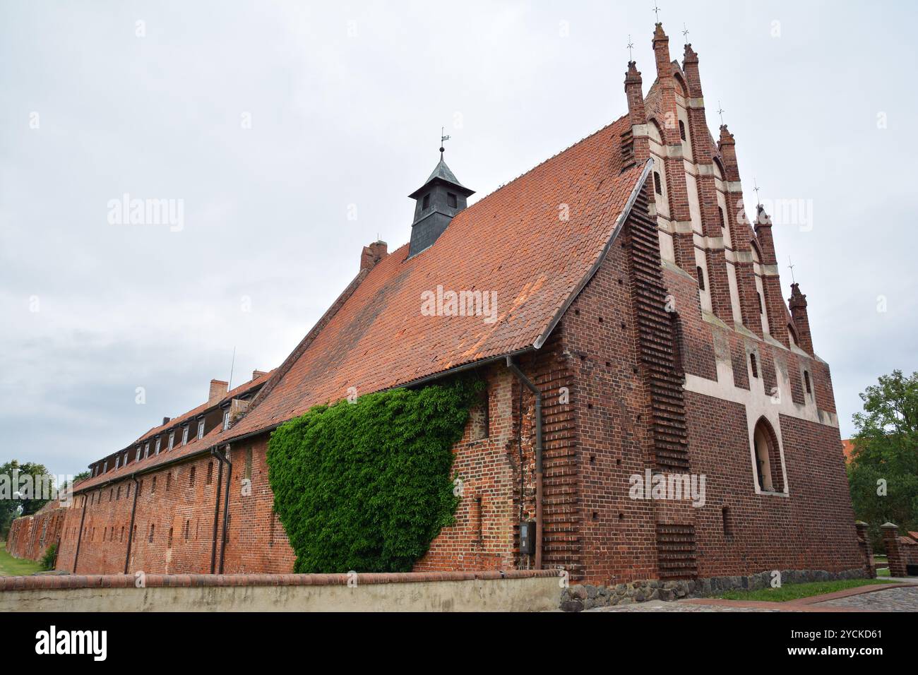 St. Lawrence Church of the gothic brick castle Malbork in Poland ...