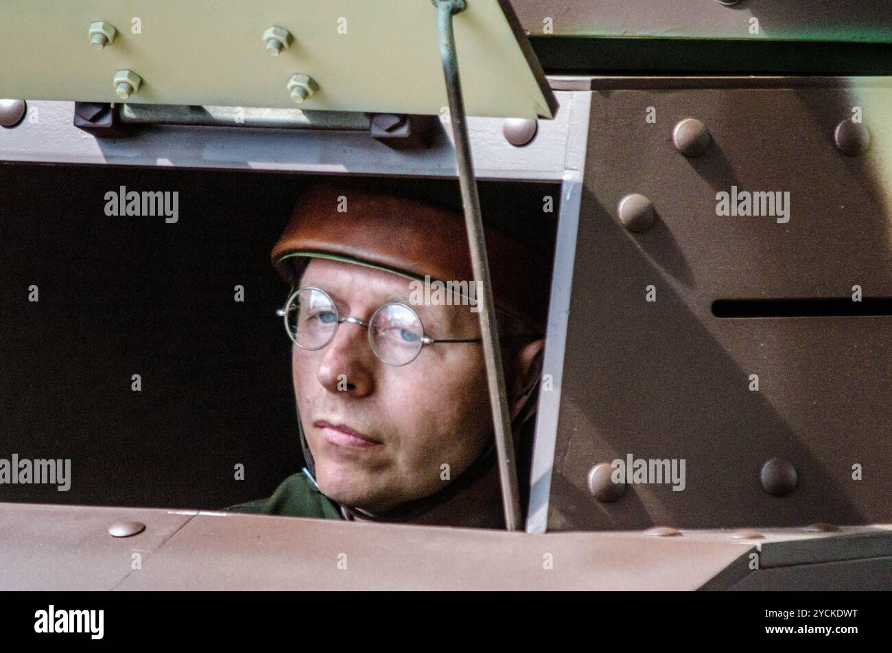 Army tank inside hi-res stock photography and images - Alamy