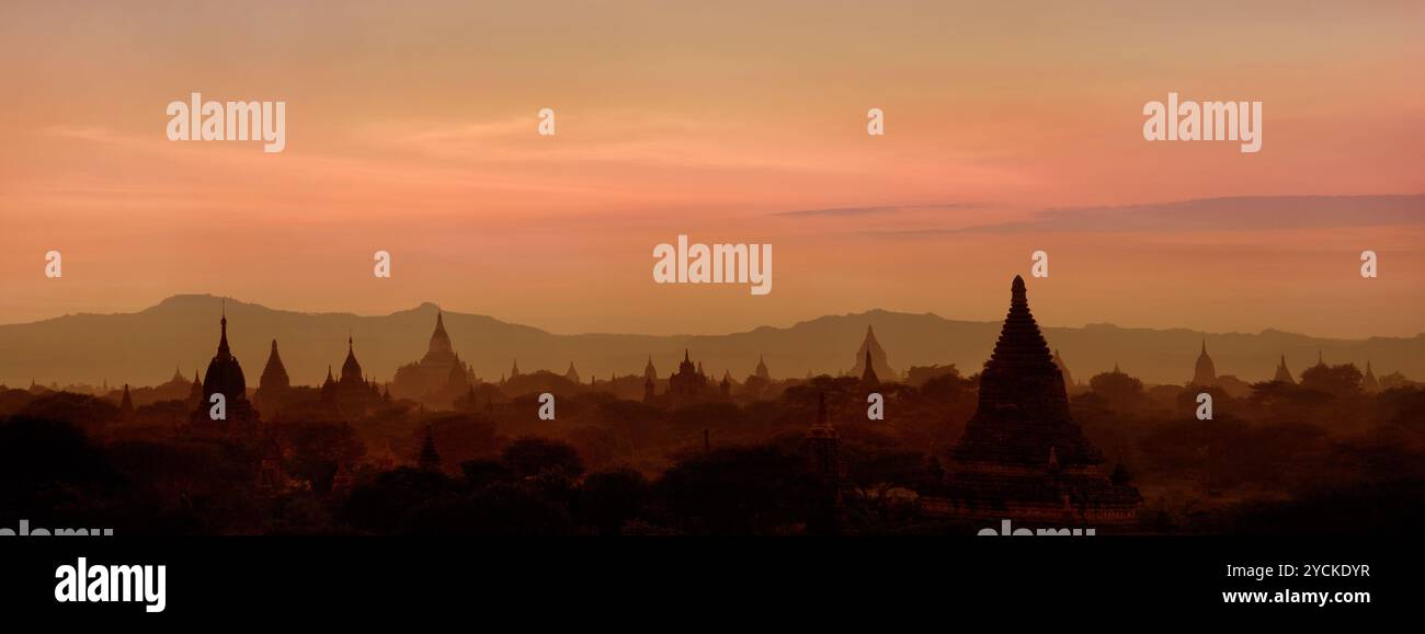 Buddhist Temples at Bagan Kingdom, Myanmar, Burma Stock Photo - Alamy
