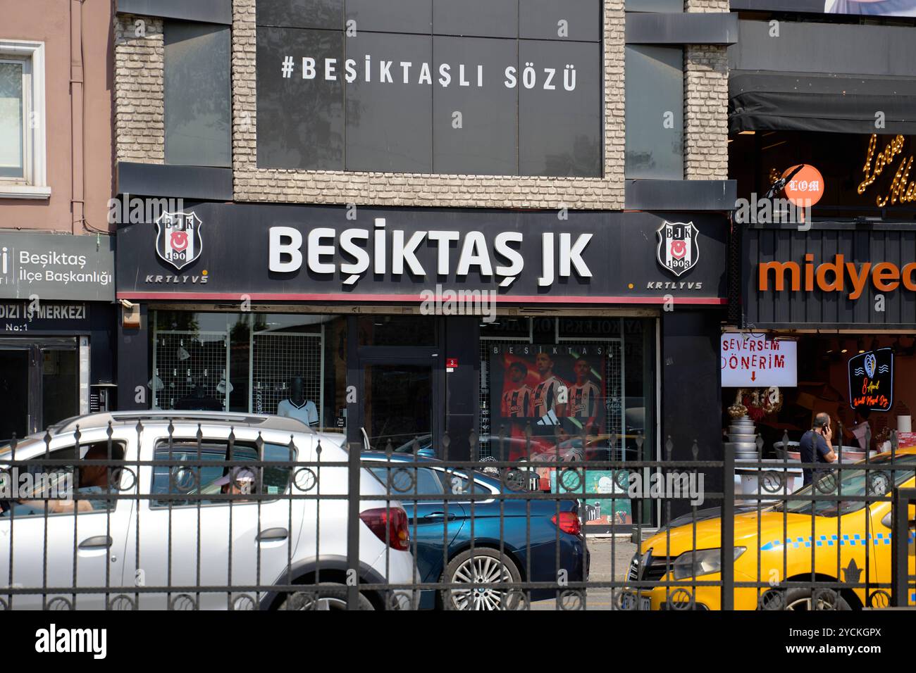 Istanbul, Turkey - September 2, 2024: Shop of the soccer club Besiktas ...