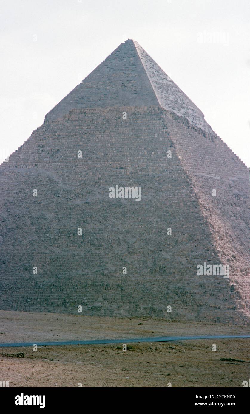 Pyramid of Khafre, Giza, Cairo, Egypt, September 1989 Stock Photo - Alamy