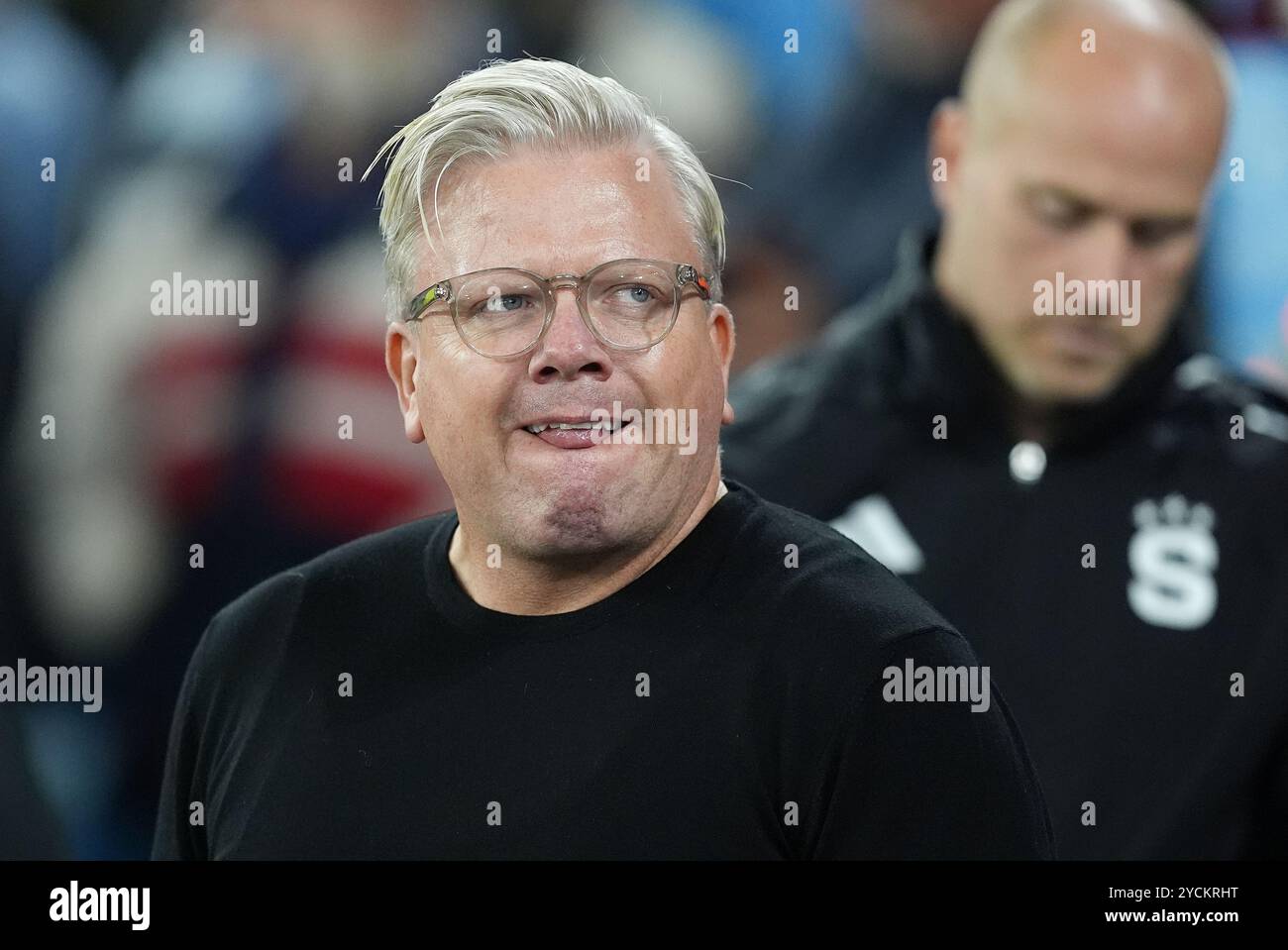 Sparta Praha manager Lars Friis ahead of the UEFA Champions League ...