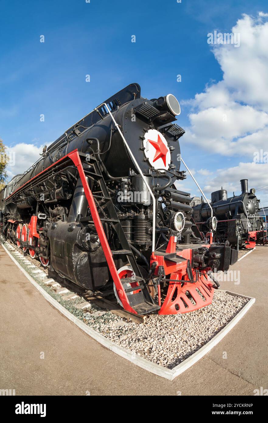 Russian freight locomotive 50-ies of the last century Stock Photo - Alamy