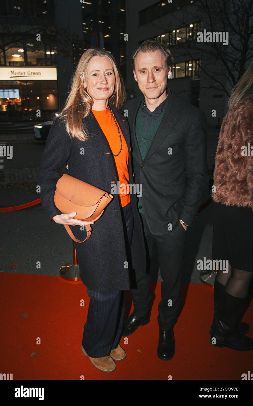 Oslo 20241023. Norwegian actor Thorbjorn Harr and his wife Tai Victoria ...