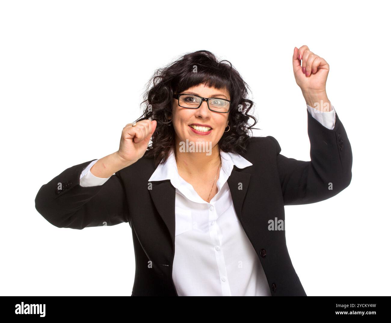 Portrait positive cheerful teacher hi-res stock photography and images ...