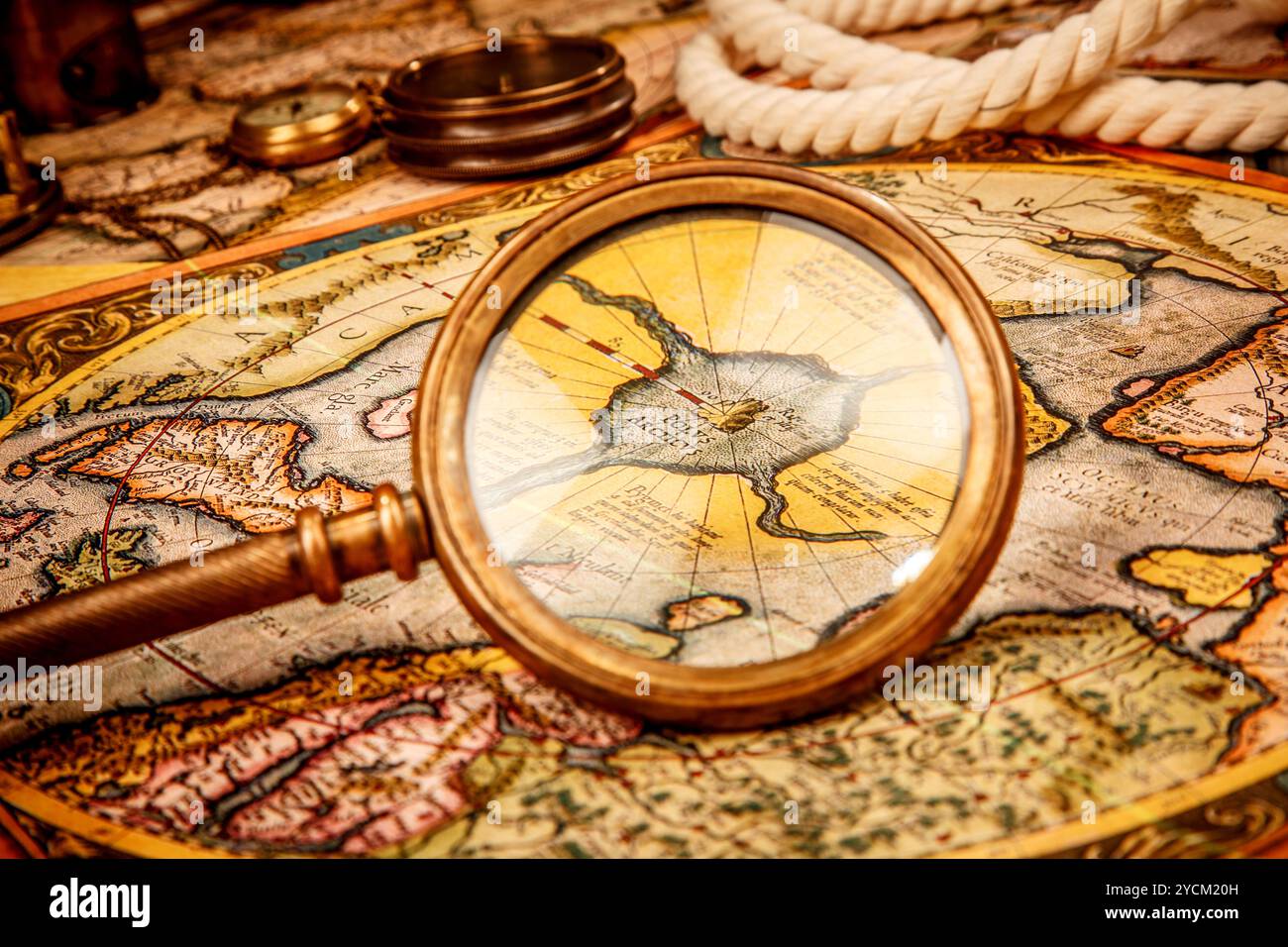 Mercator 1595 world map hi-res stock photography and images - Alamy