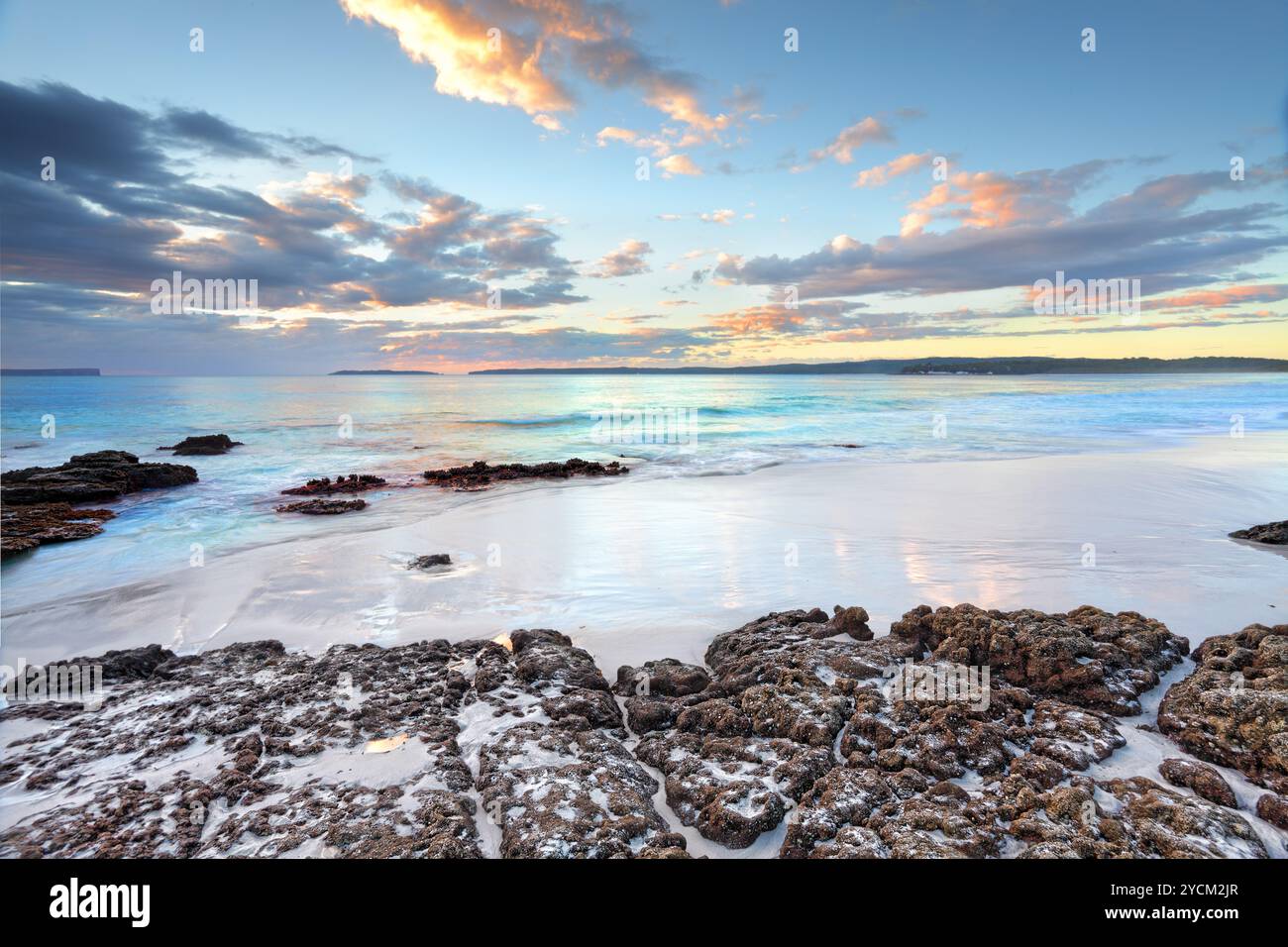 Dawn colours at Jervis Bay NSW Australia Stock Photo - Alamy