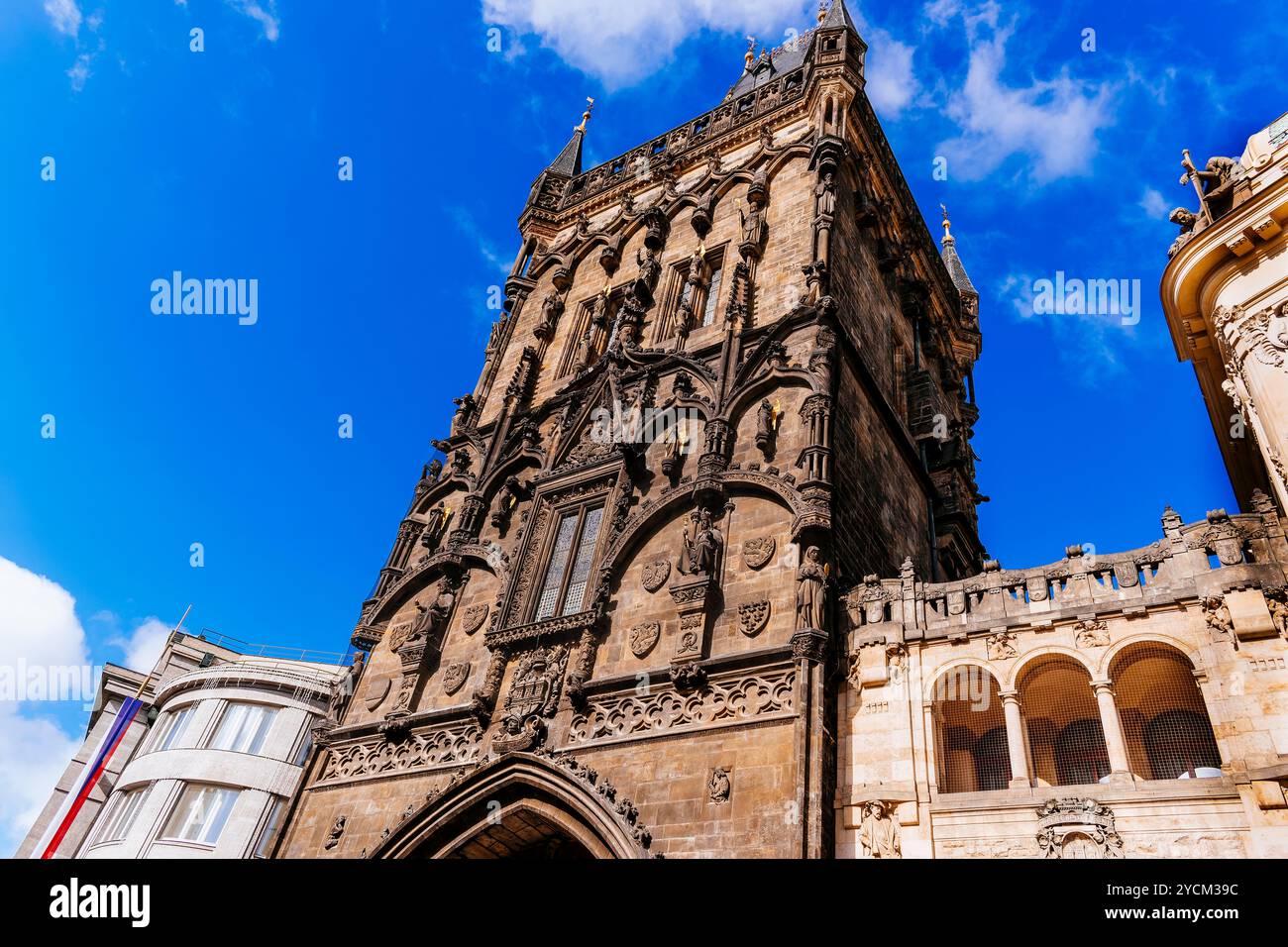 The Powder Tower or Powder Gate is a Gothic tower in Prague, Czech Republic. It is one of the ...