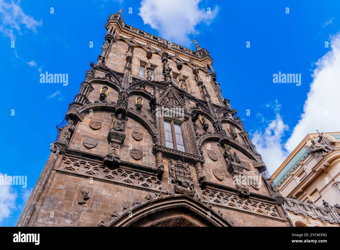 The Powder Tower or Powder Gate is a Gothic tower in Prague, Czech Republic. It is one of the ...