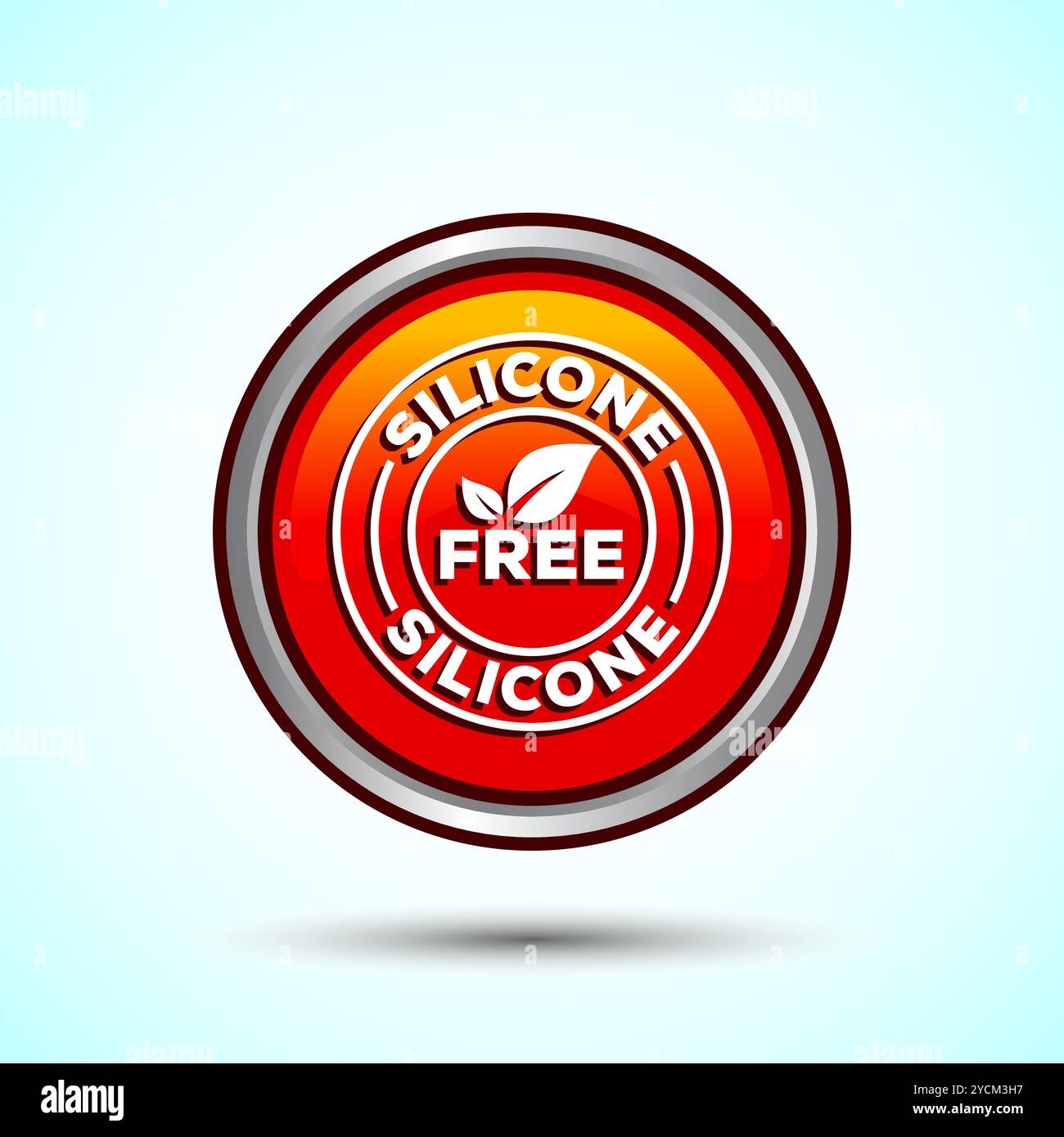 Silicone free icon design illustration, Best Silicone free sign, symbol ...