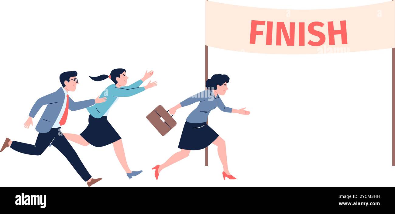 Office workers cartoon hi-res stock photography and images - Alamy