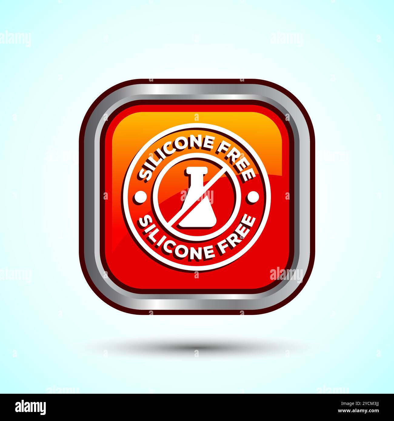 Silicone free icon design illustration, Best Silicone free sign, symbol ...