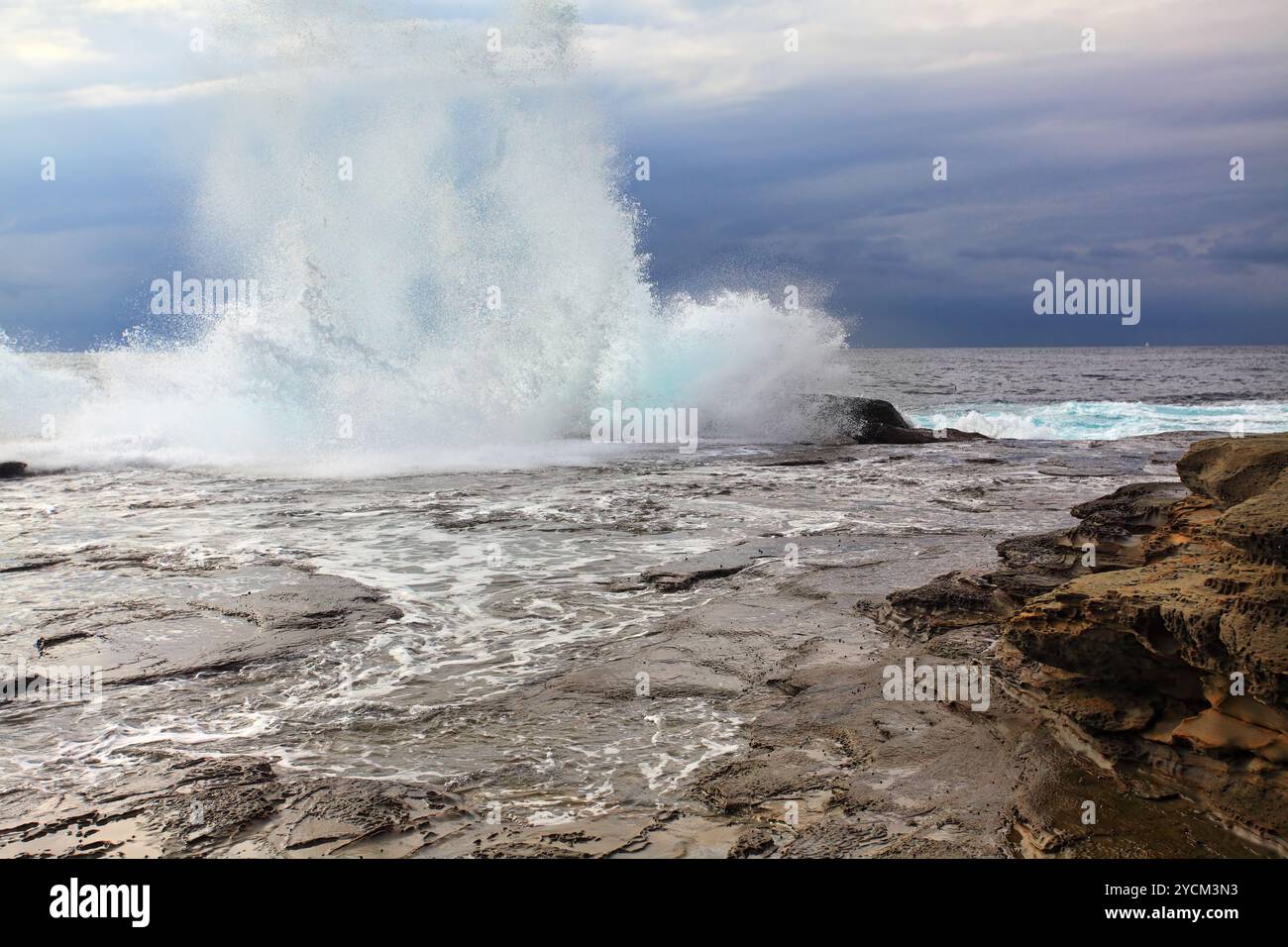 Ocean storm weather huge waves hi-res stock photography and images - Alamy