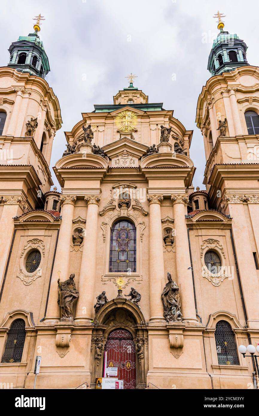 Facade. St. Nicholas Church, Staré Město. Since 1920 it has been the ...