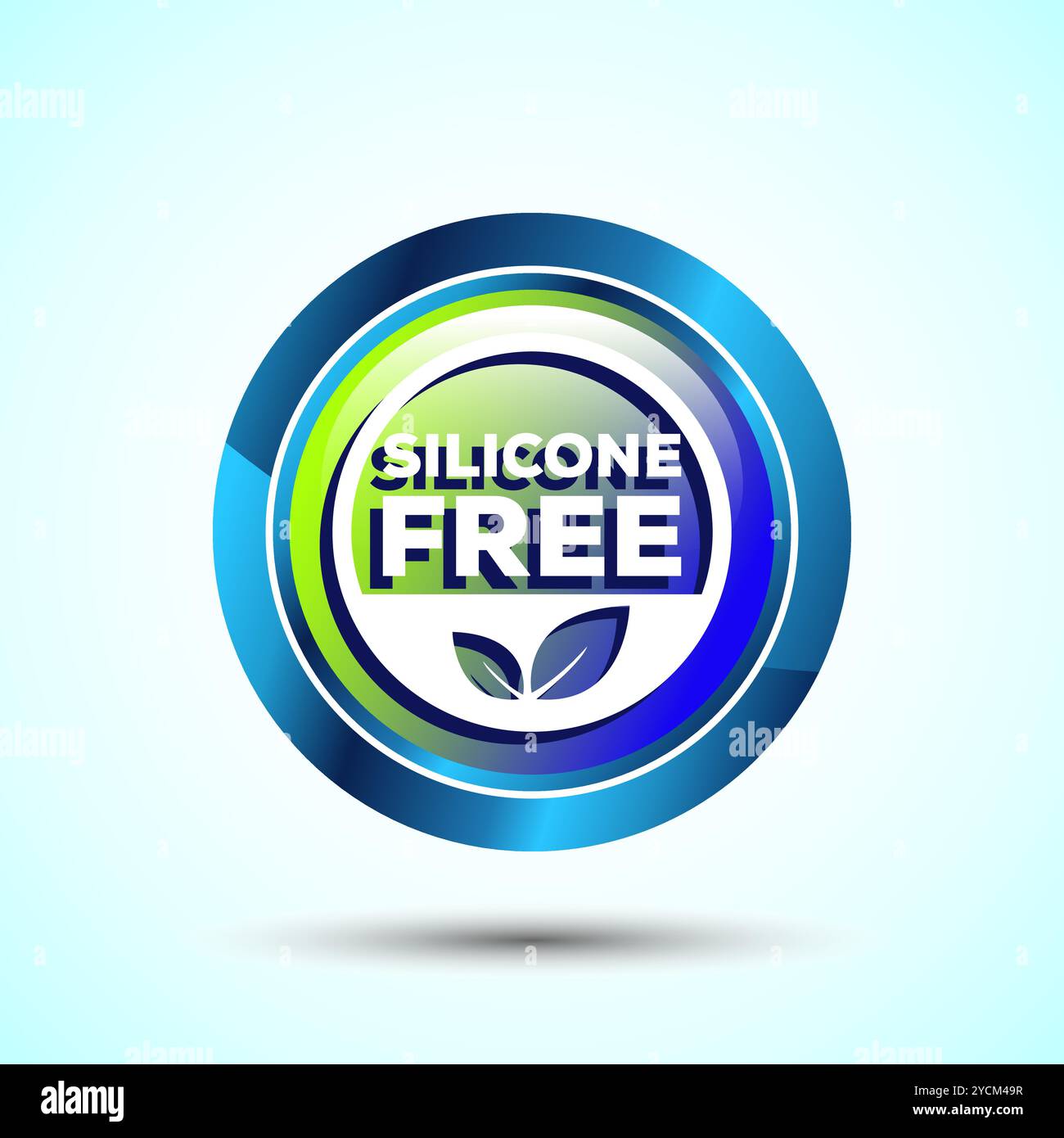 Silicone free icon design illustration, Best Silicone free sign, symbol ...