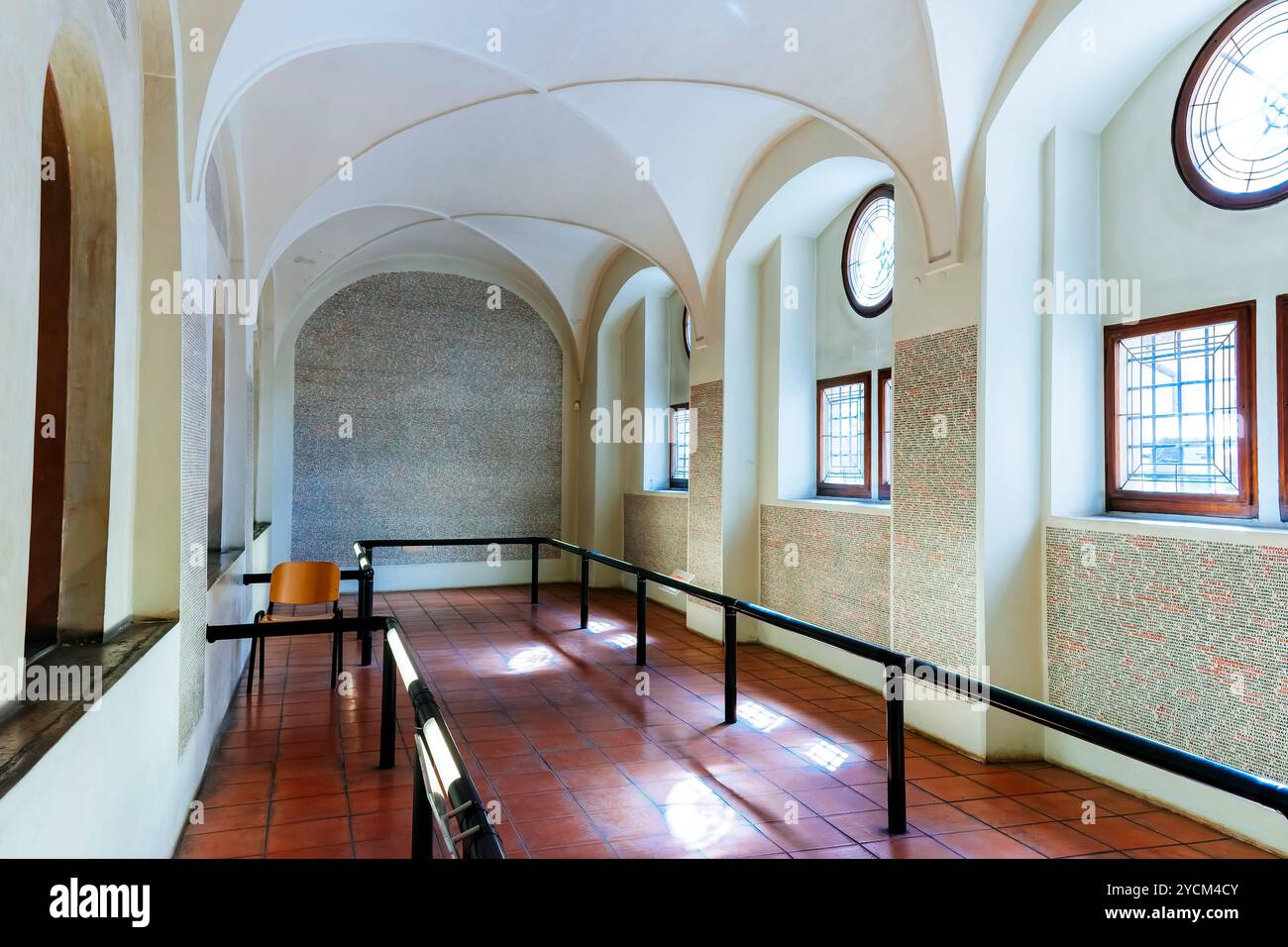 The Pinkas Synagogue is the second oldest preserved synagogue in Prague ...