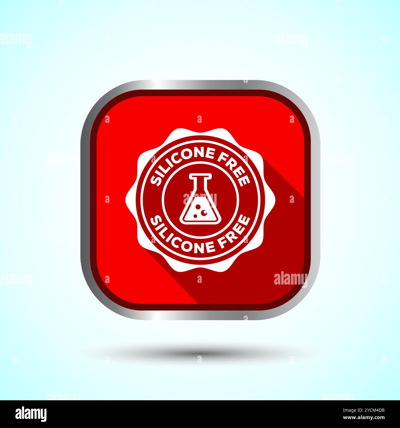 Silicone free icon design illustration, Best Silicone free sign, symbol ...