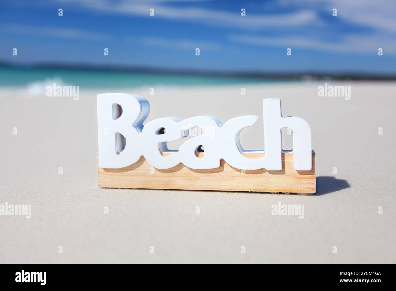 Beach letters hi-res stock photography and images - Alamy