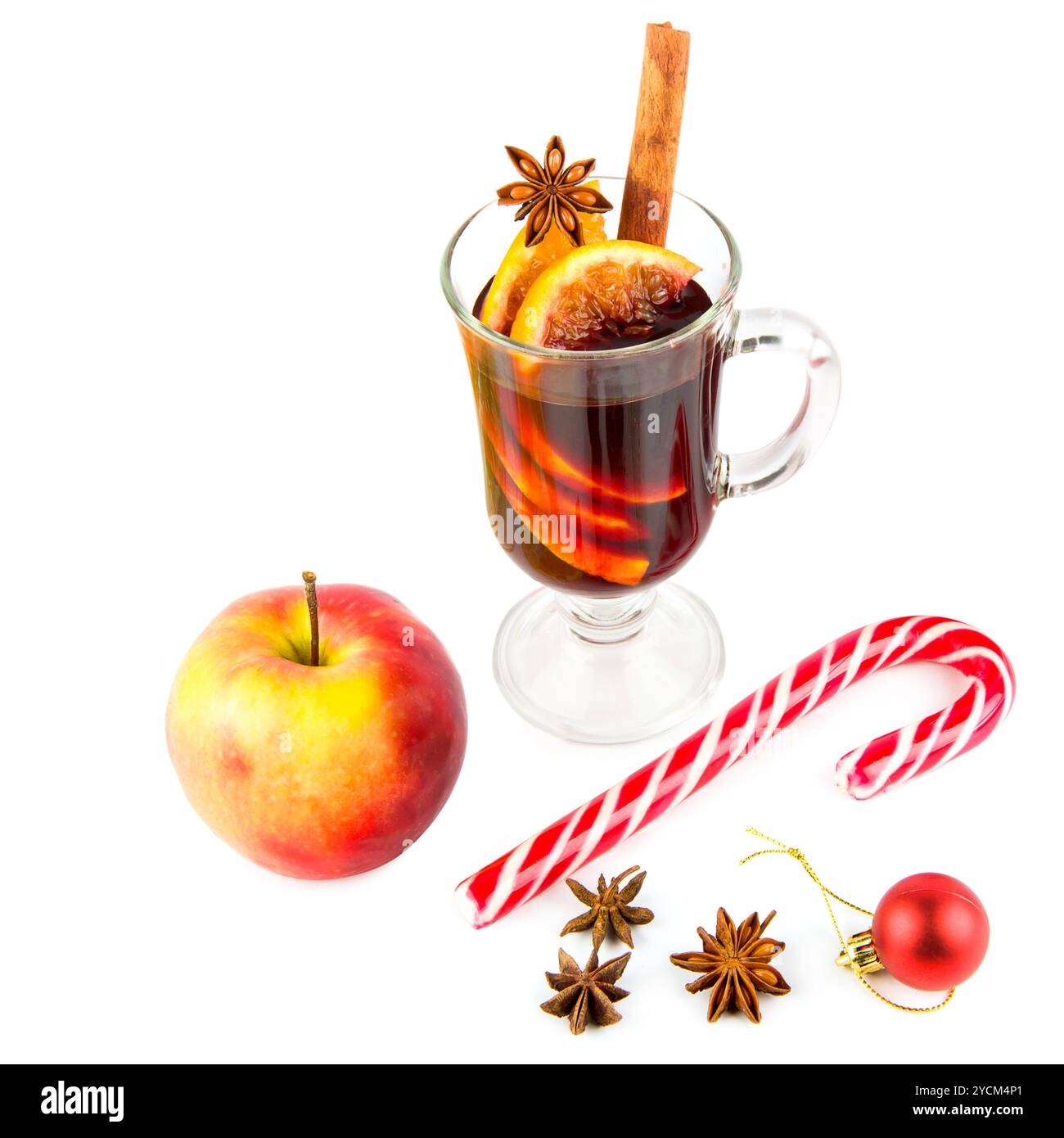 Mug mulled wine apple Cut Out Stock Images & Pictures - Alamy