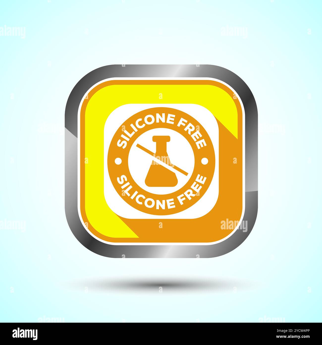 Silicone free icon design illustration, Best Silicone free sign, symbol ...
