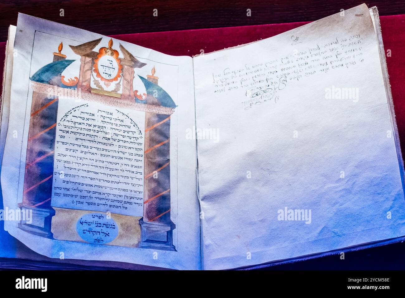 Manuscript. Exhibition objects. Ceremonial hall of the Prague Jewish ...