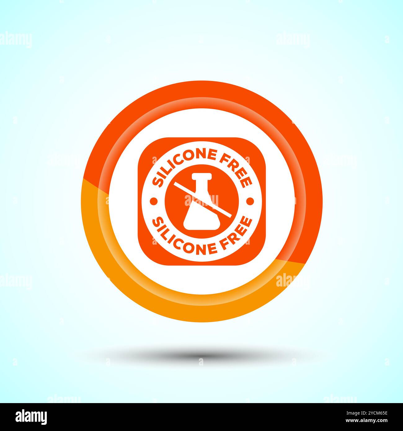 Silicone free icon design illustration, Best Silicone free sign, symbol ...