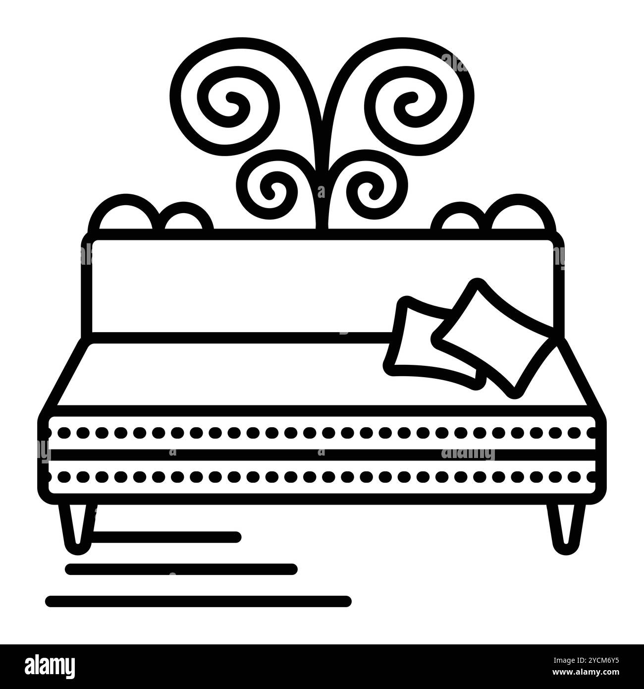 Black sofa legs Stock Vector Images - Alamy