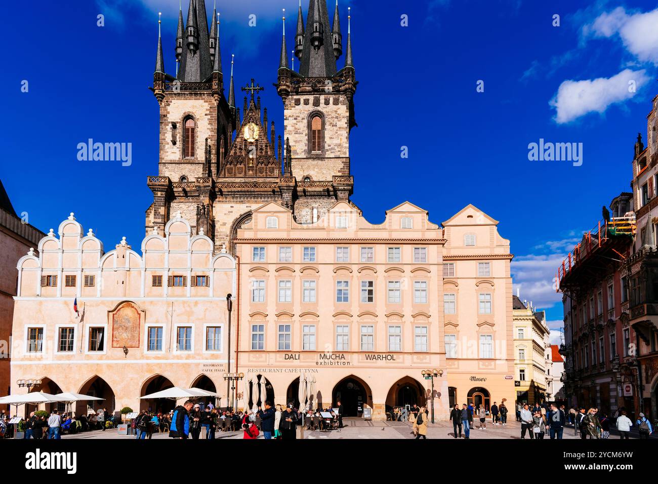 Church of Our Lady before Týn. Old Town Square, Prague, Czech Republic ...