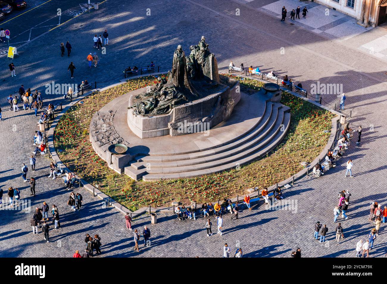 Huge monument depicts victorious hussite warriors hi-res stock ...