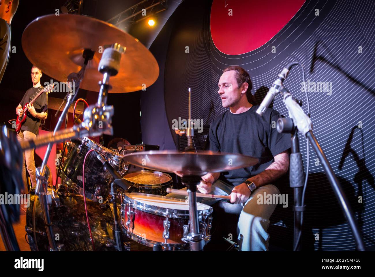 Drummer playing bass drum hi-res stock photography and images - Alamy