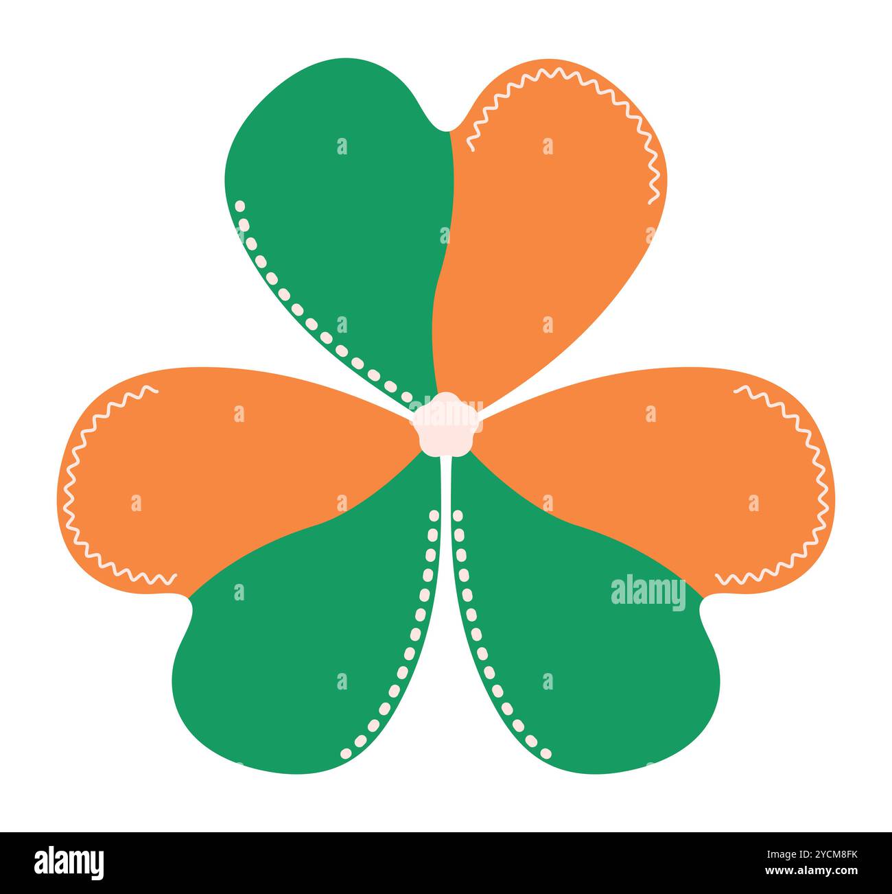 Green trefoil leaf in Stock Vector Images - Alamy