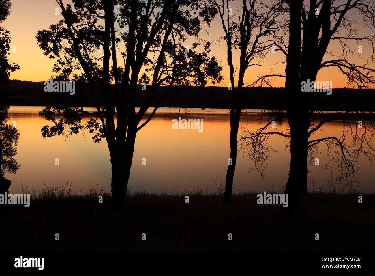 Sunset Penrith Lakes Australia Stock Photo - Alamy