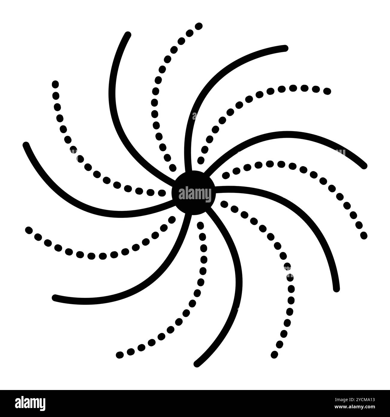 Spiral, clockwise rotation. Recycling, cyclicality, natural phenomena ...