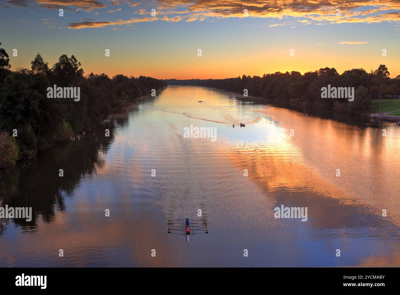 Sunrise Nepean River Penrith Stock Photo - Alamy