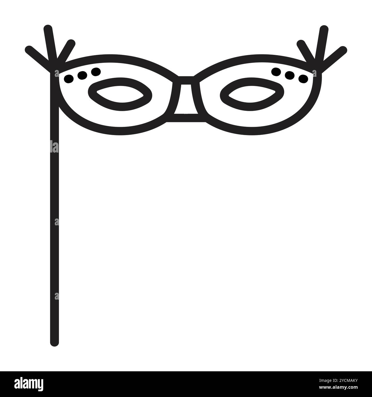 Eye party mask icon Stock Vector Images - Alamy