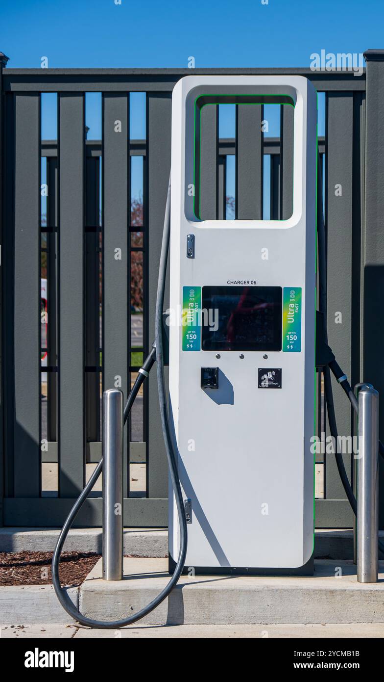 Electric vehicle generic charging station Stock Photo - Alamy