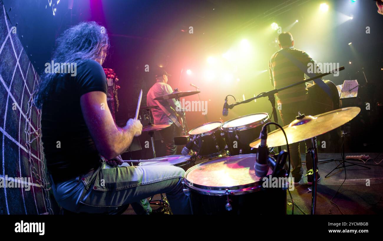 Male drummer playing drum kit hi-res stock photography and images - Alamy