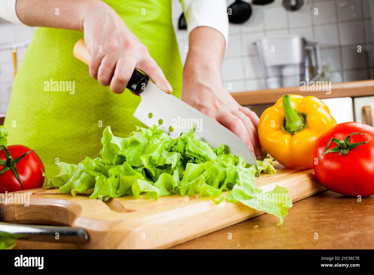 Womans chopping knife hi-res stock photography and images - Alamy
