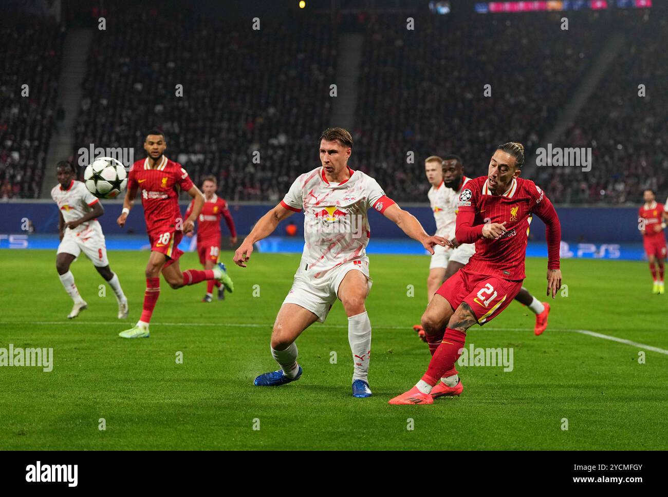 Red Bull Arena, Leipzig, Germany. 23rd Oct, 2024. Konstantinos Tsimikas ...