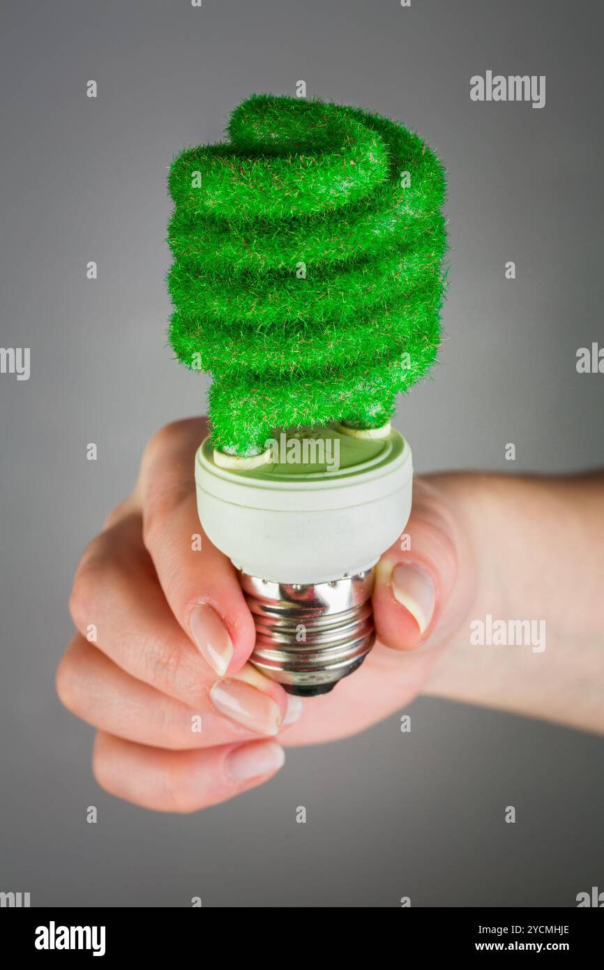 Concept Eco light bulb Stock Photo - Alamy