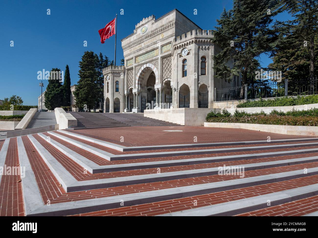 Main Entrance gate of Istanbul University in Istanbul, Turkey Stock ...