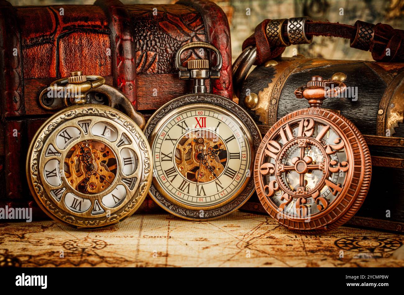 Vintage pocket watch Stock Photo - Alamy